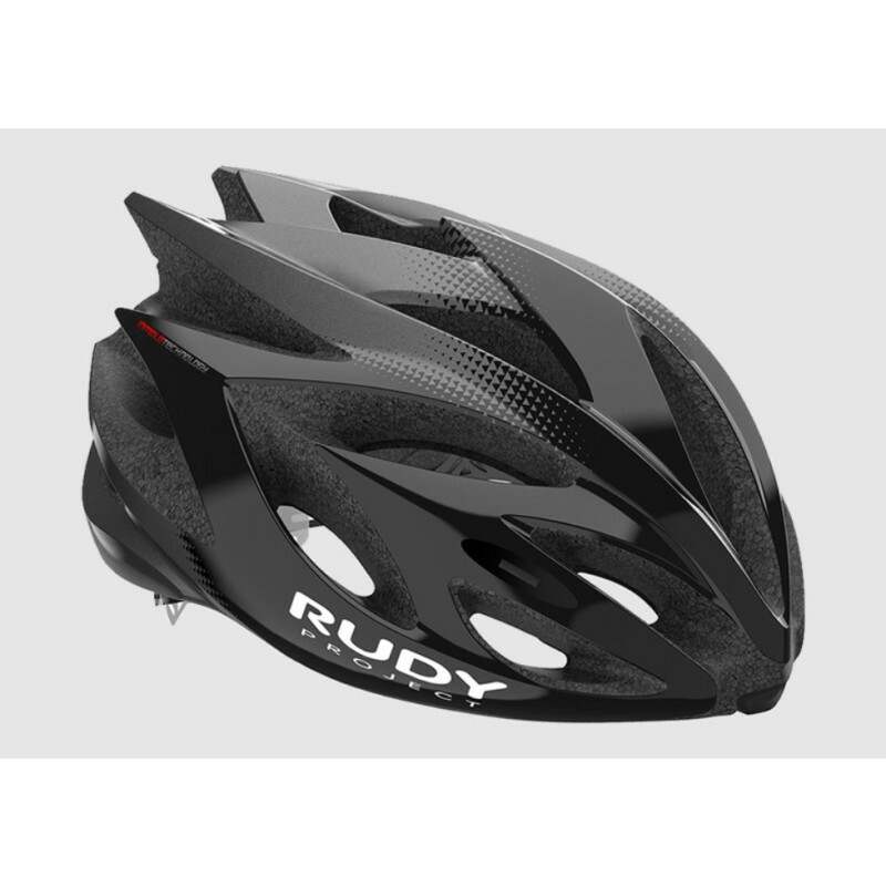 CAPACETE RUDY PROJECT RUSH BLK/TITANIUM (SHINY) L 59-62