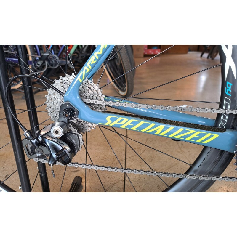 BICICLETA SPEED SPECIALIZED TARMAC S-WORKS CARBON SERIE TINKOFF TAM M SEMINOVA