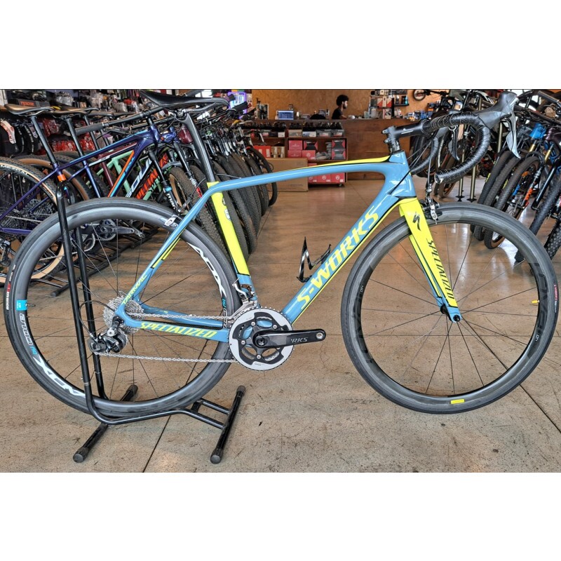 BICICLETA SPEED SPECIALIZED TARMAC S-WORKS CARBON SERIE TINKOFF TAM M SEMINOVA
